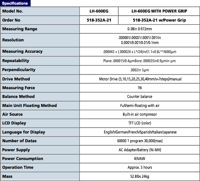 Linear Height LH-600E/EG
