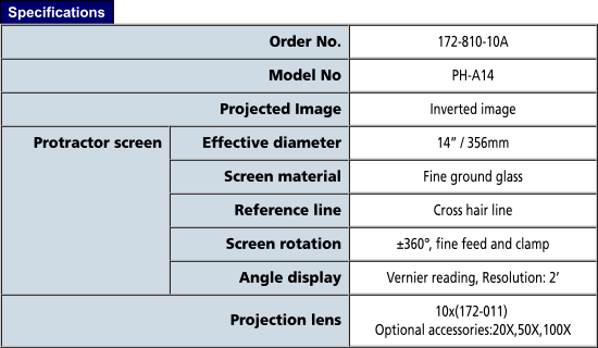 Profile Projector PH-A14
