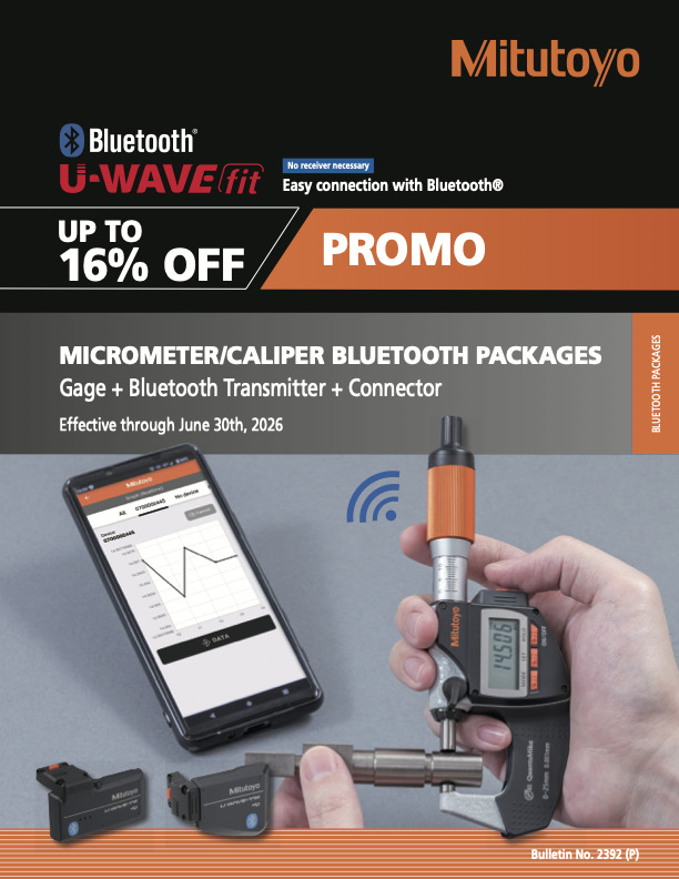 MICROMETER/CALIPER BLUETOOTH PACKAGES - Mitutoyo
